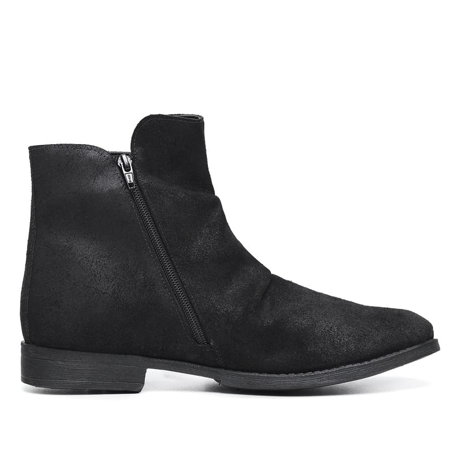 Bota Masculina de Couro Punk Vintage