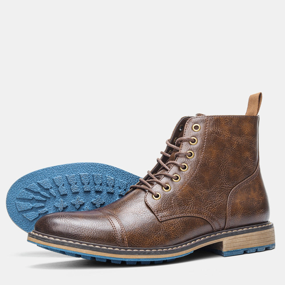 Bota de Couro Masculina Ankle Clássica