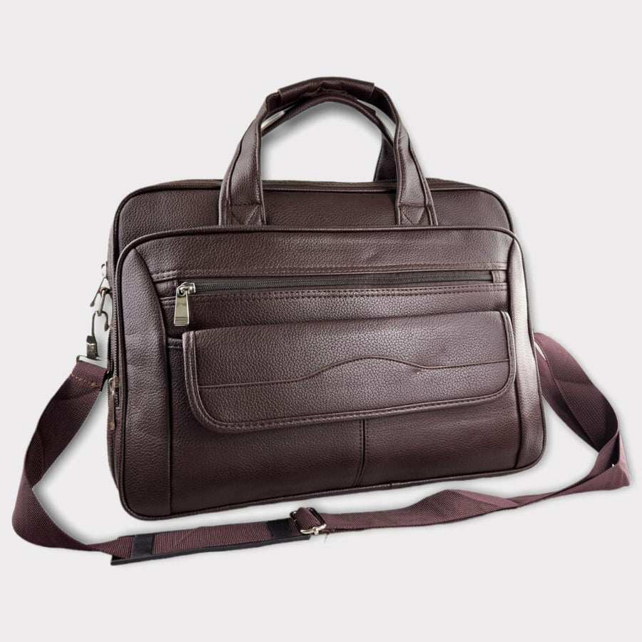 Pasta de Couro Executiva para Notebook Marrom | Deep