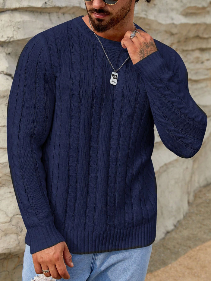 Suéter Masculino Tricot Azul Royal